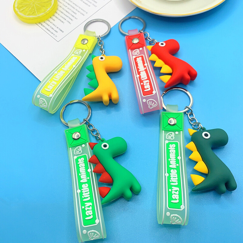 Creative Cartoon Dinosaur Key Chains Doll Pendant Fashion Key Ring ...
