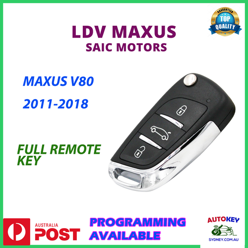 LDV MAXUS V80 VAN KEY REMOTE SUITABLE 2011-2018 | eBay Australia