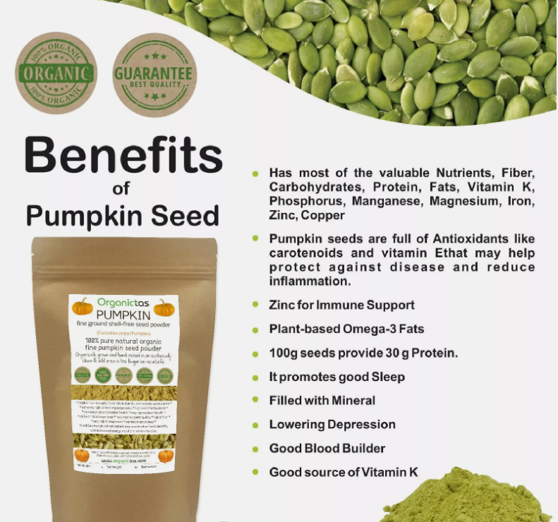 Pumpkin Seeds Powder Fine Ground for Baking Smoothies and other Recipes ...