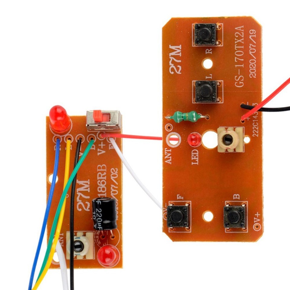 27 MHz For RC Remote Control 4 Channel Transmitter and Receiver PCB Set ...