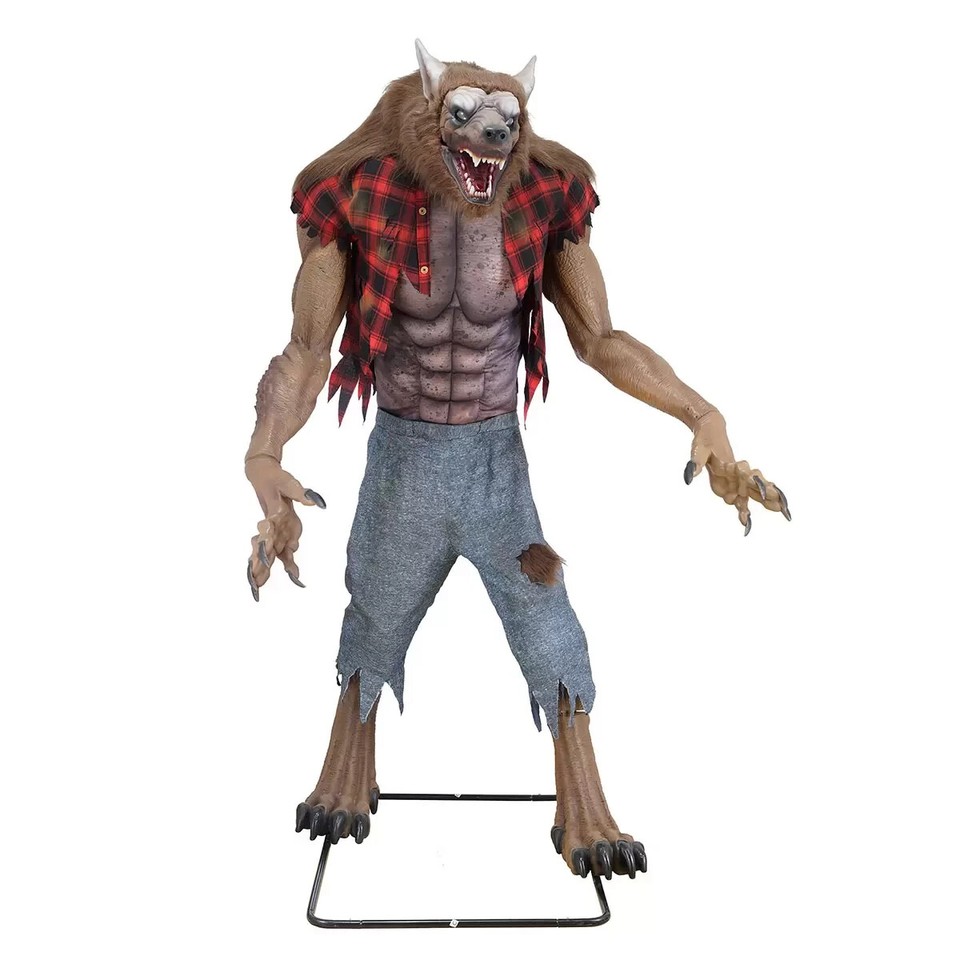 7 ft Animated Werewolf w/ LCD Eyes Scary Halloween In/Outdoor LOCAL ...