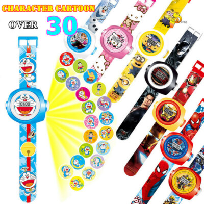 Child Cartoon Electronic Digital Wrist Watch Projection Image Kids Toys ...
