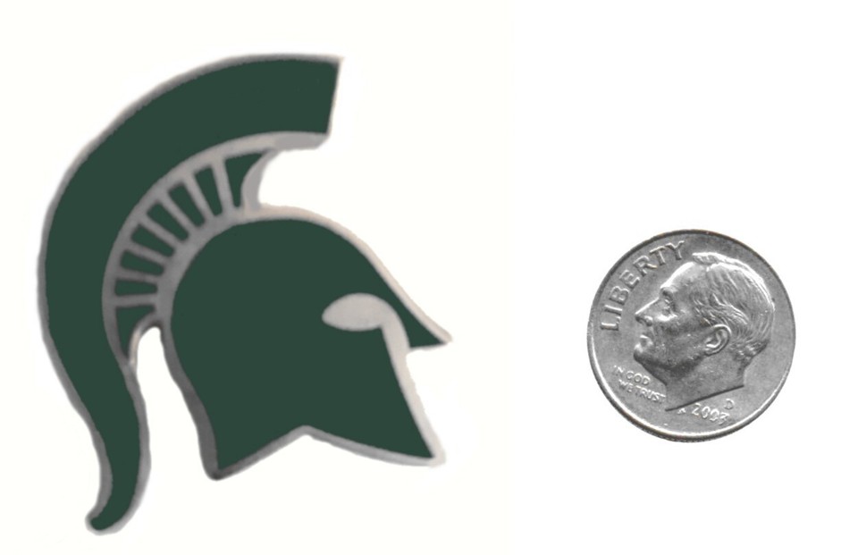 MI State Spartans Pins Michigan State Spartan Head University Logo NCAA ...