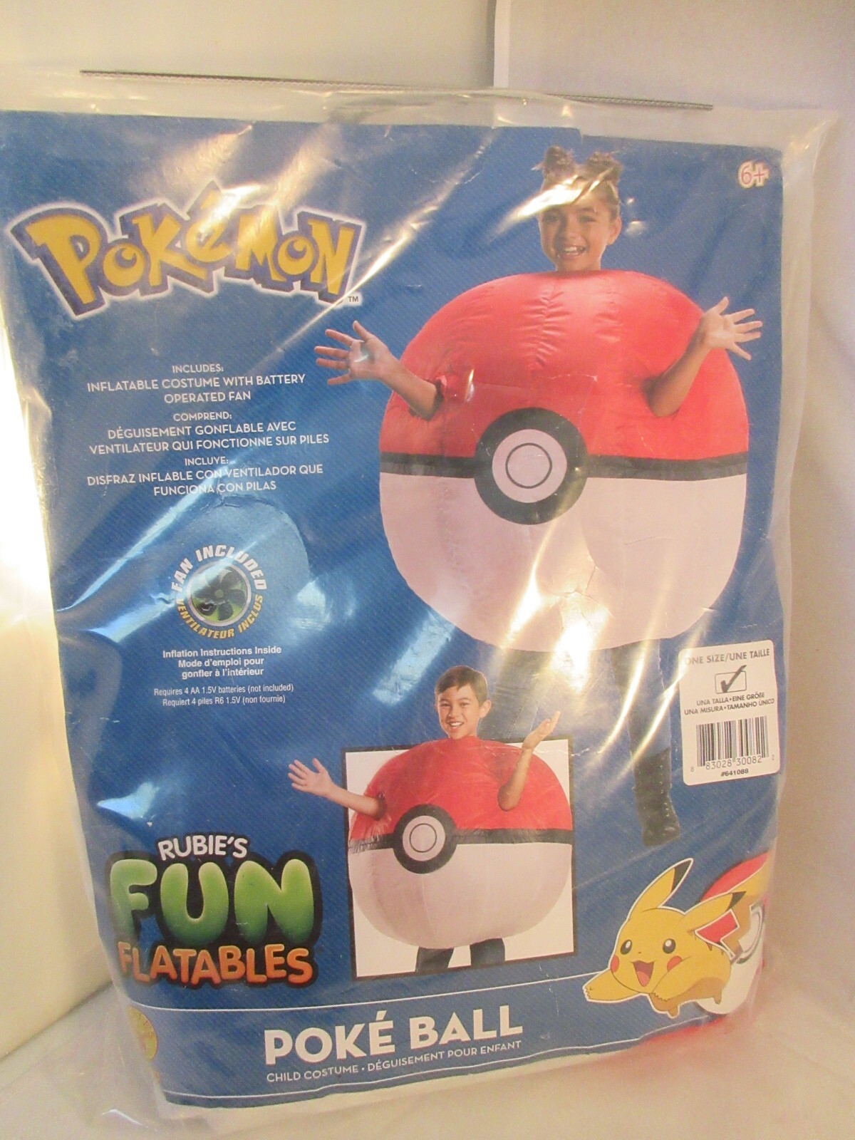 Child’s Pokemon Pokeball inflatable Costume, complete… - Gem
