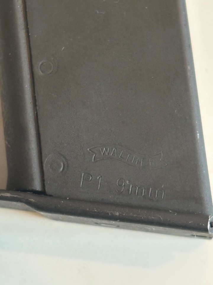 Original Factory Oem Walther P1 P38 9mm Banner Stamped Magazine 8 Round ...