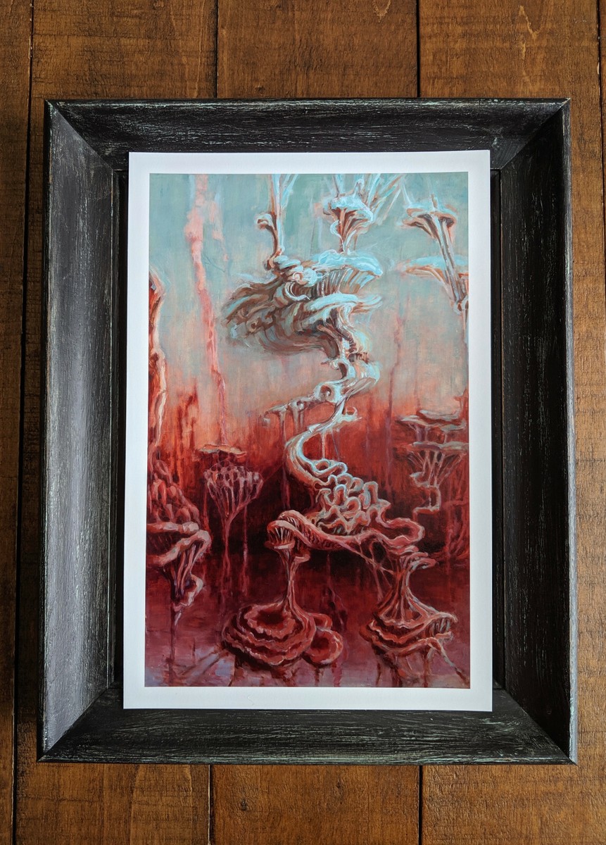 Abstract Mushroom Painting