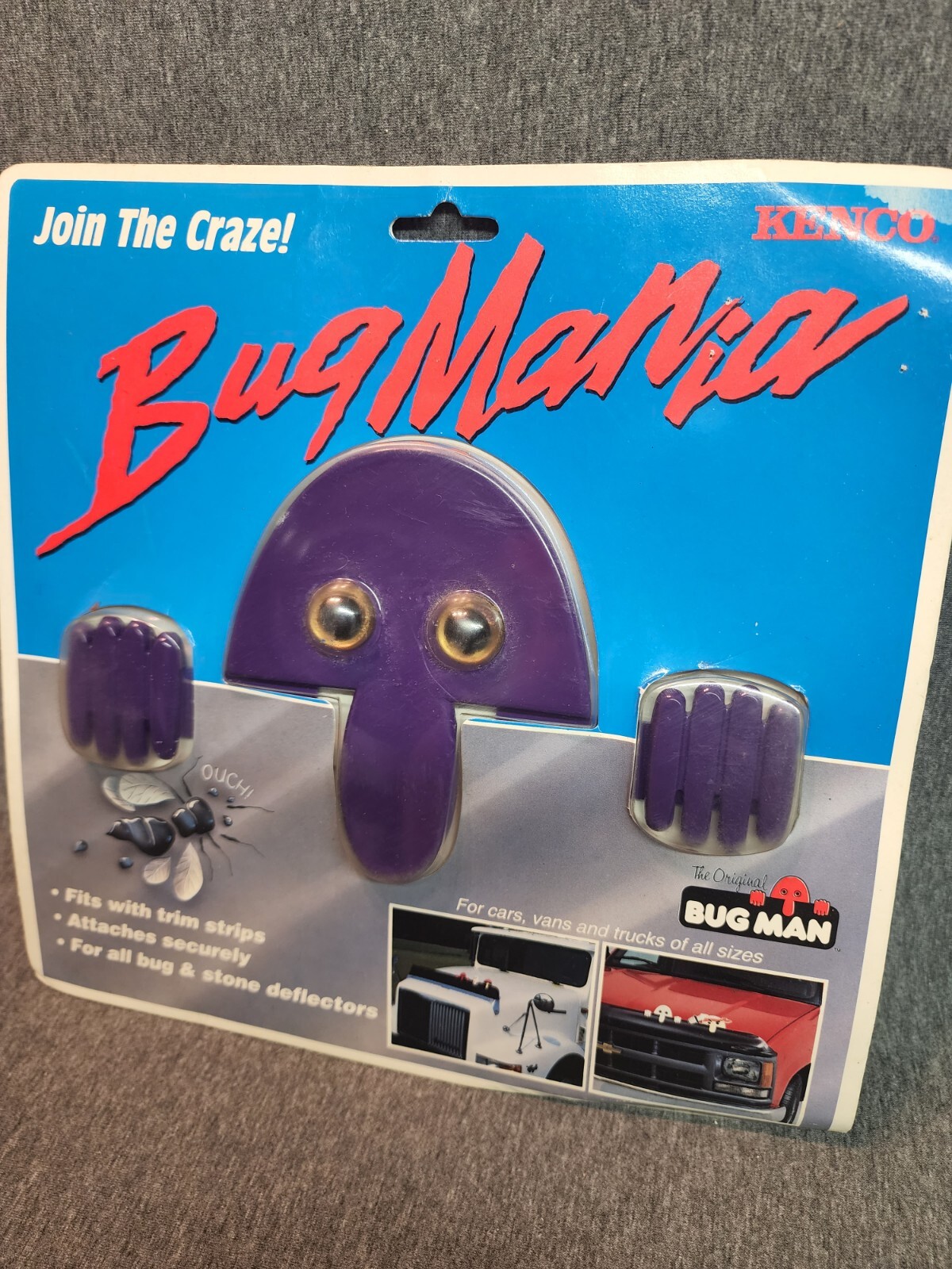 Trucker Kenco Vtg BUG MAN Purple in original pack Kilroy Was Here ...