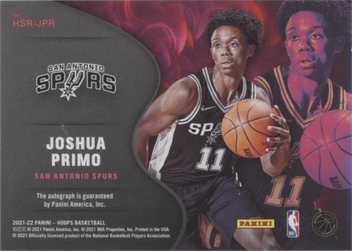 2021-22 Panini NBA Hoops - Joshua Primo #HSR-JPR for sale | eBay