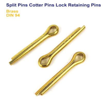 2mm x 16mm SPLIT PINS STRAIGHT COTTER LOCK RETAINING PINS BRASS DIN 94 ...