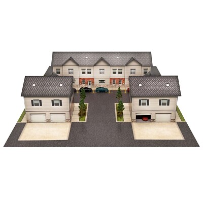 N Scale Building Kit Scale Town House Model Kit, Fits Micro-trains | eBay