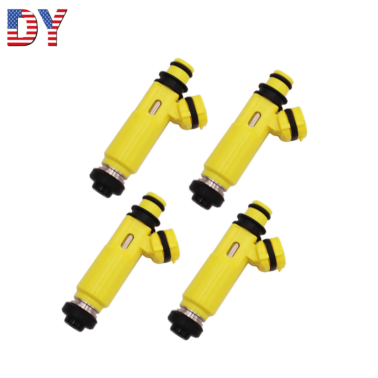 4Pcs Yellow Fuel Injectors for 2004 2005 2006 2007 2008 Mazda RX-8 ...