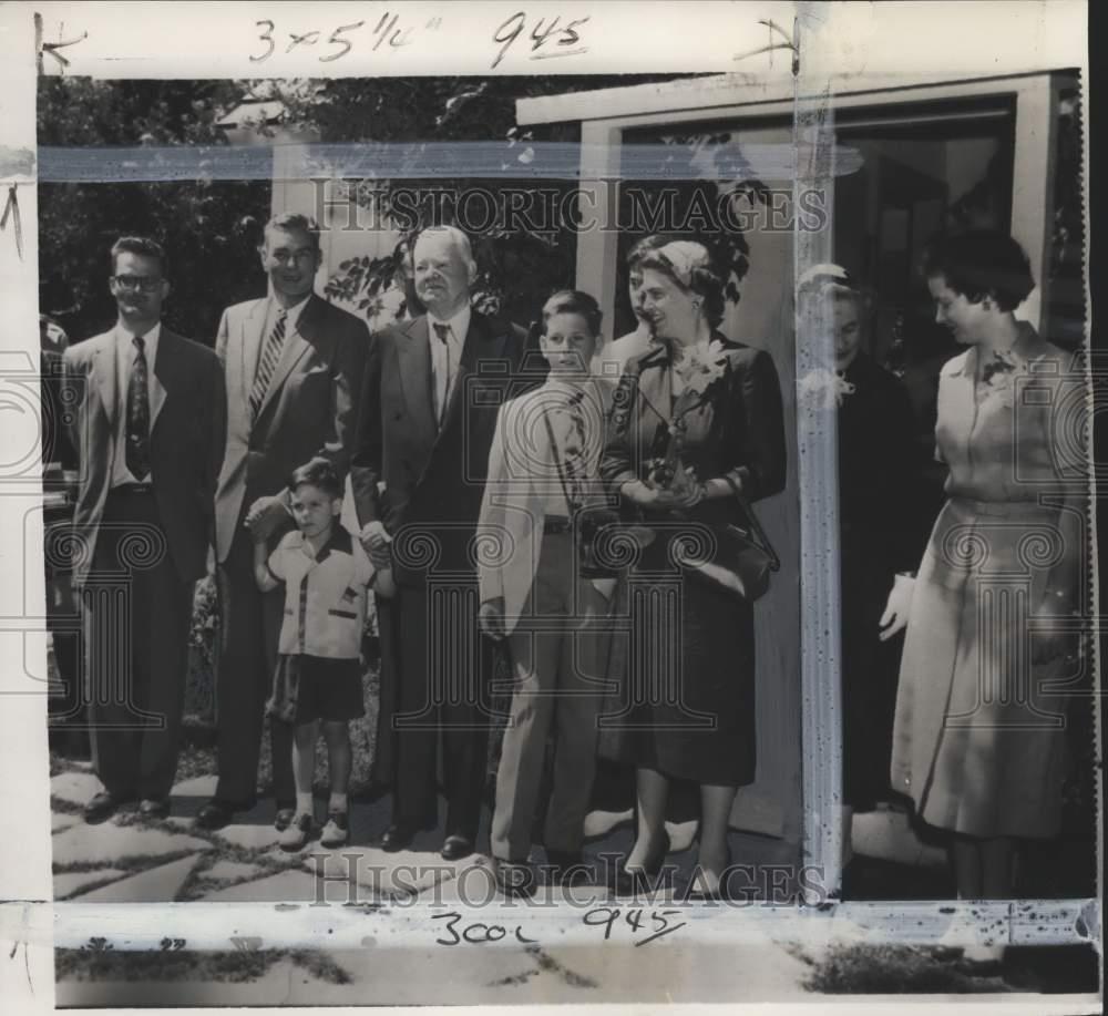 Herbert Hoover Family President Herbert Hoover Portrait Kids T Shirt