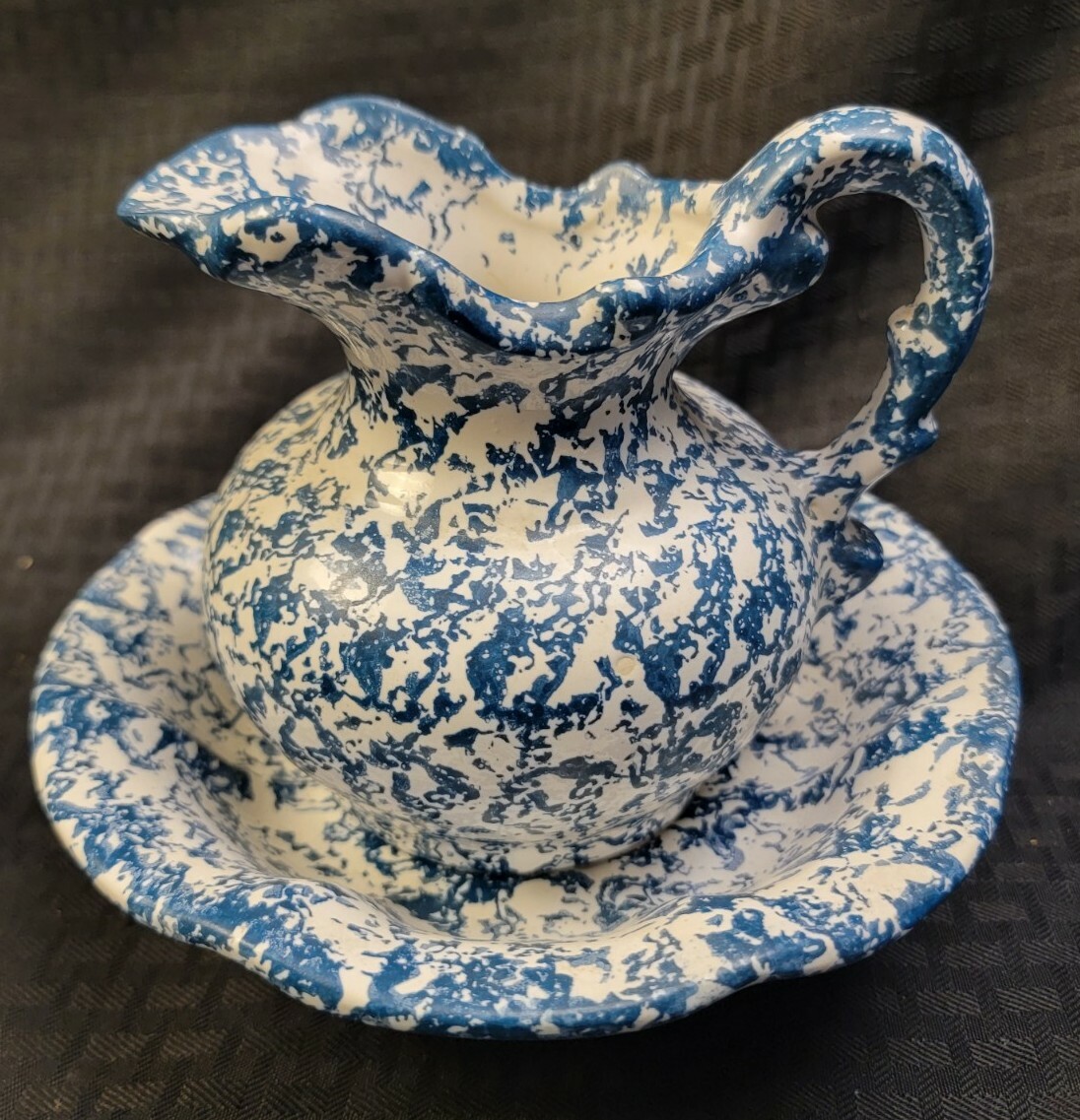 Mccoy Pottery Pitcher And Bowl Vintage McCoy Pottery Sunflower Pitcher