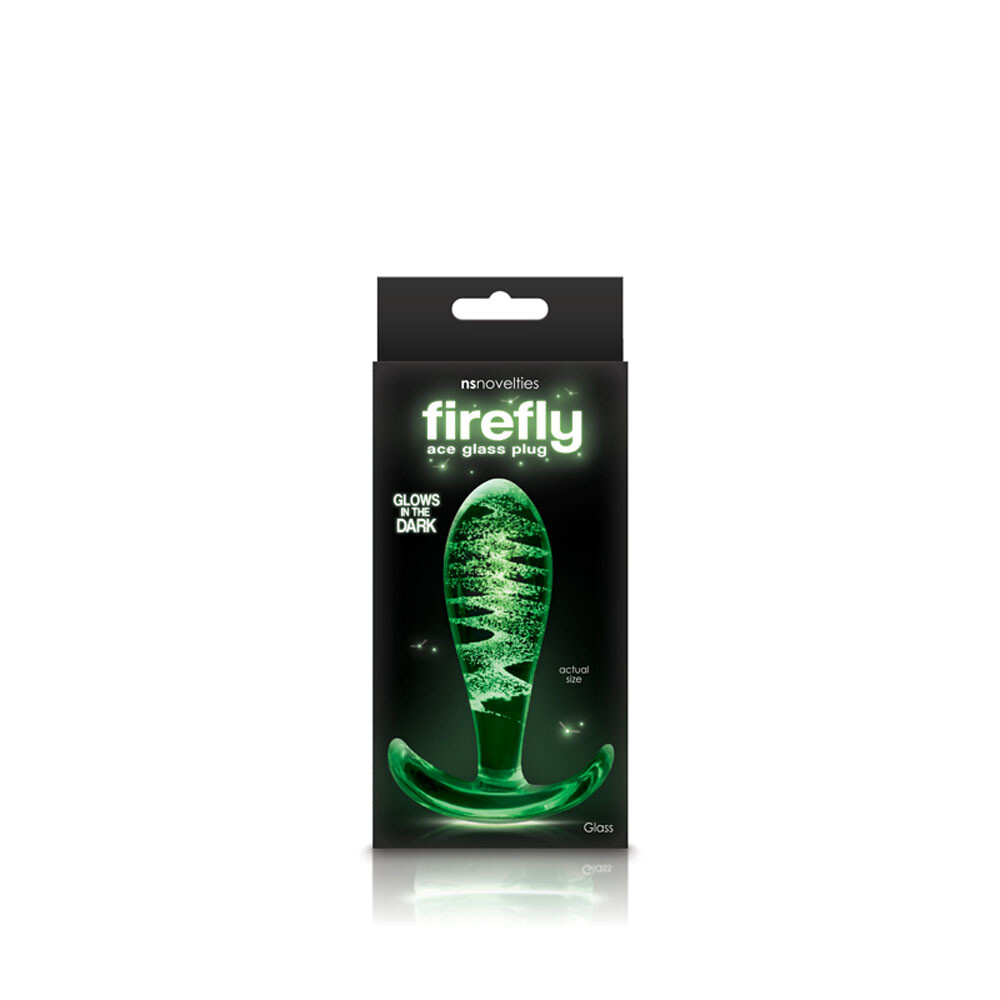 NS Novelties Firefly Ace Glass Anal Plug Clear Glow-In-The-Dark - Butt Plug | eBay