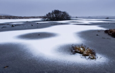 Photo 6x4 The Black Loch Old Place of Mochrum Patterns of ice and snow ...
