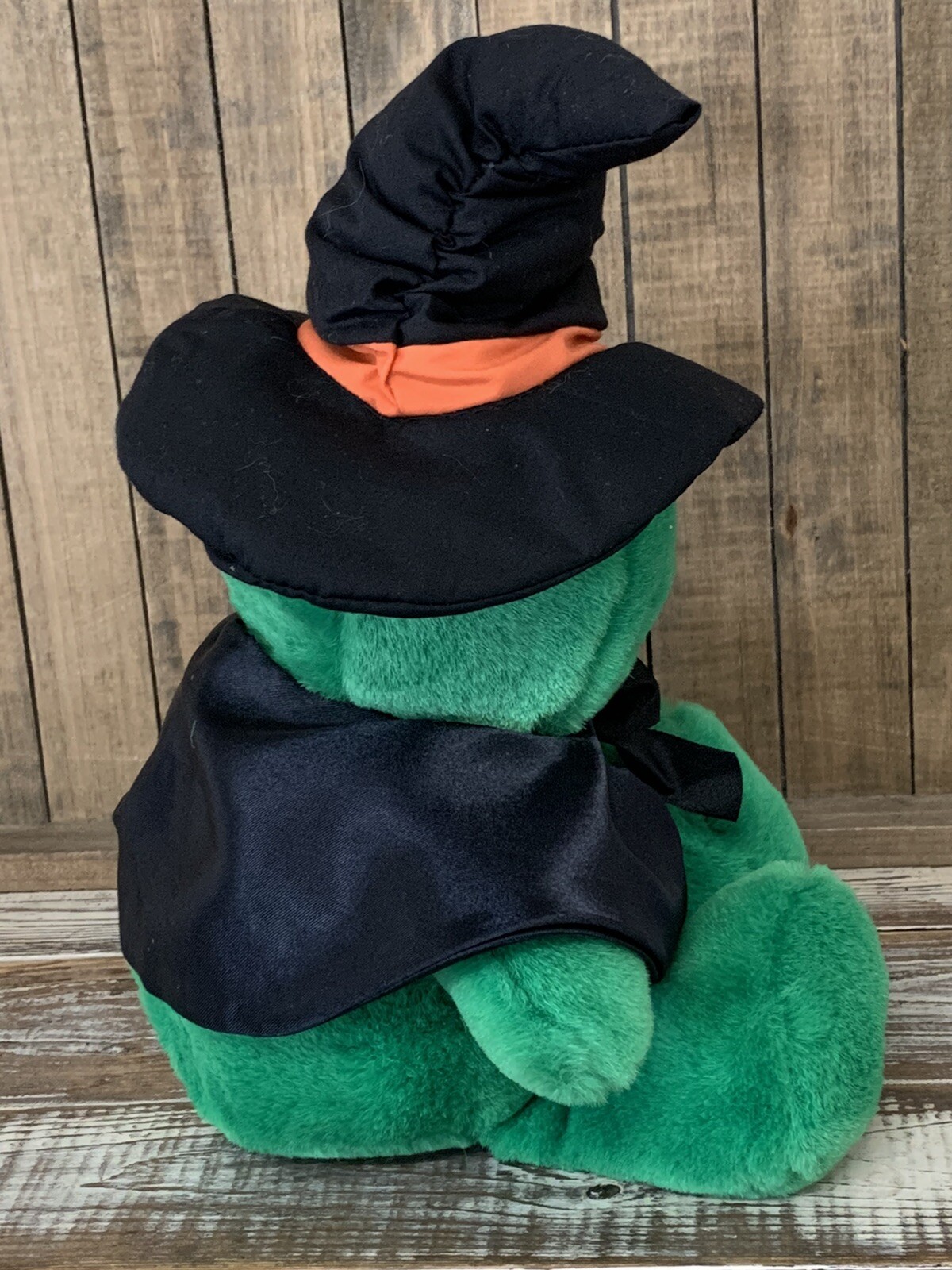 VTG Battery Operated Tickle Wiggle Halloween Green Smiley Plush Witch ...