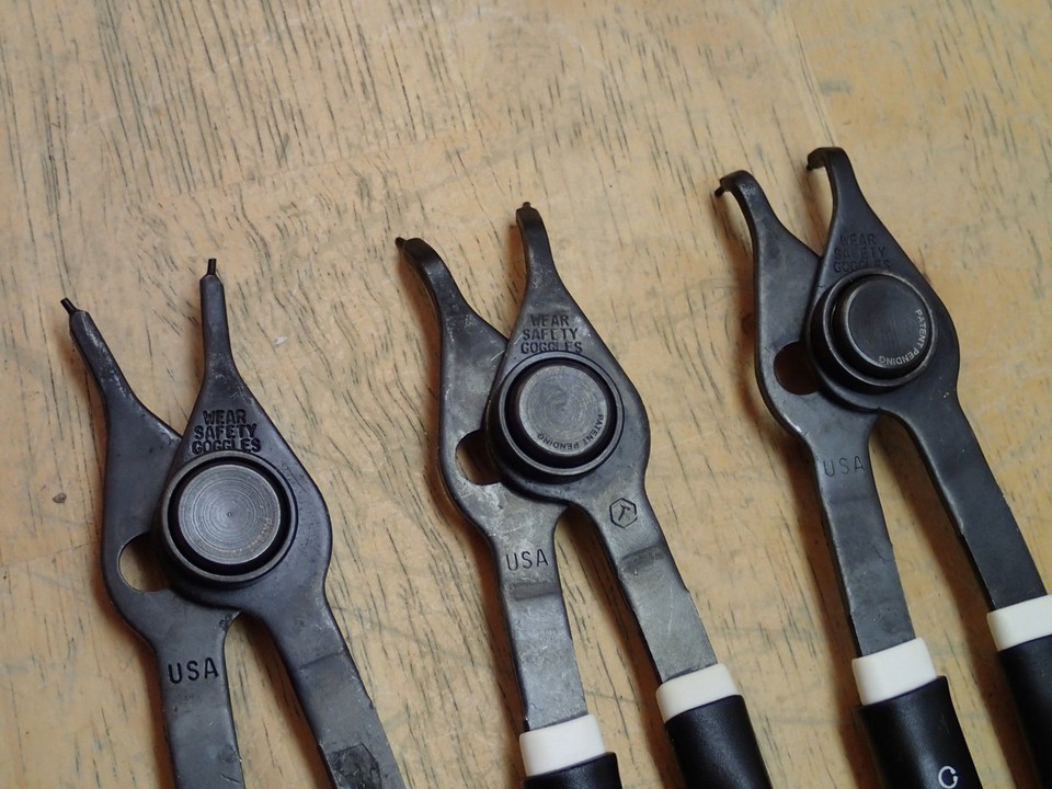 Mac Tools PK9RRPB Push Button Retaining Ring Pliers Set USA Nice but ...