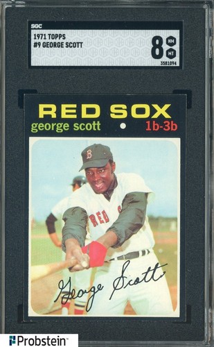 1971 Topps #9 George Scott Boston Red Sox SGC 8 NM-MT | eBay