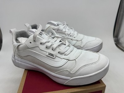 Vans Range EXP Athletic Running Sneakers Women's White Canvas Low Top ...