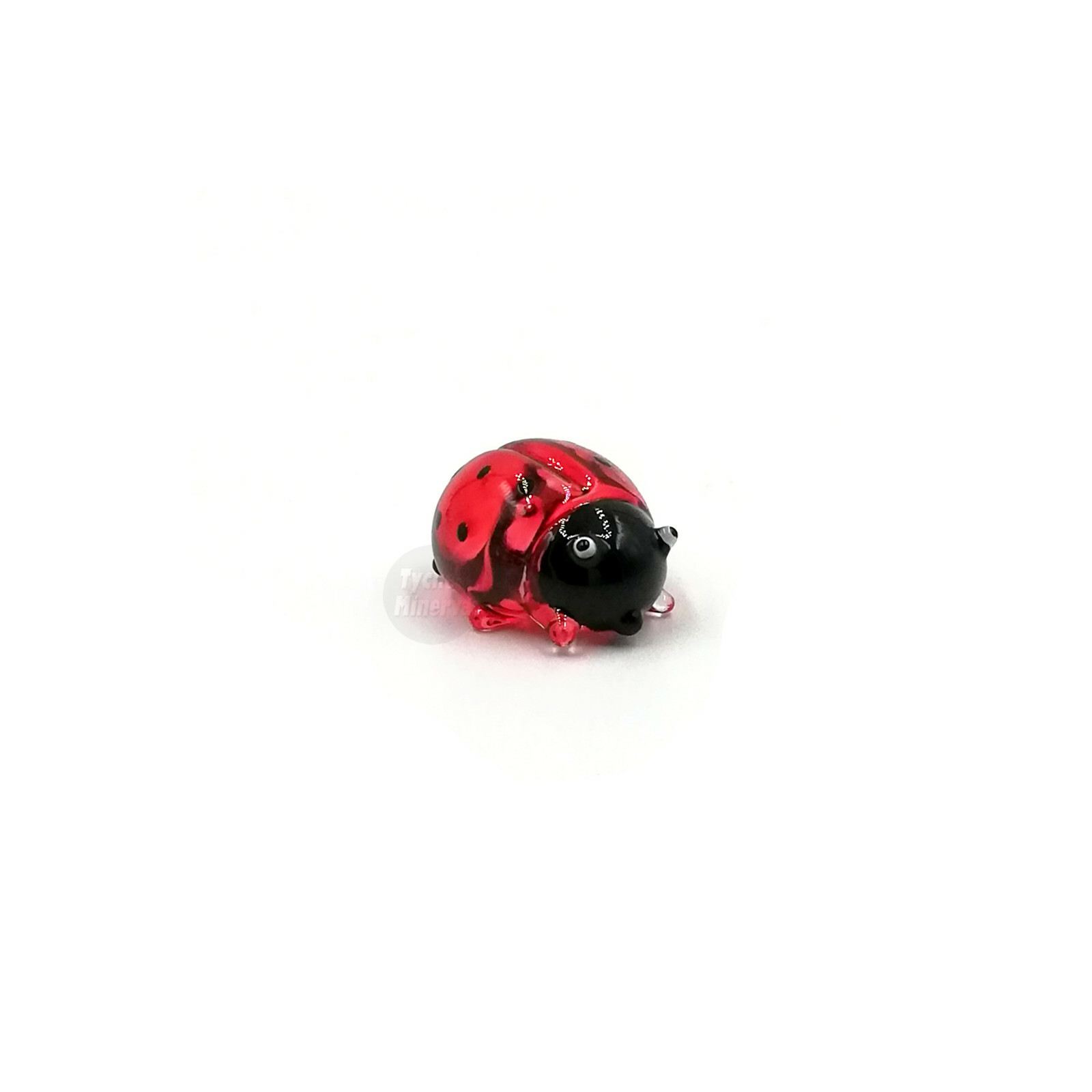 Tiny Red Blown Glass Ladybug Handmade Hand Painted Figurine Animal Home ...