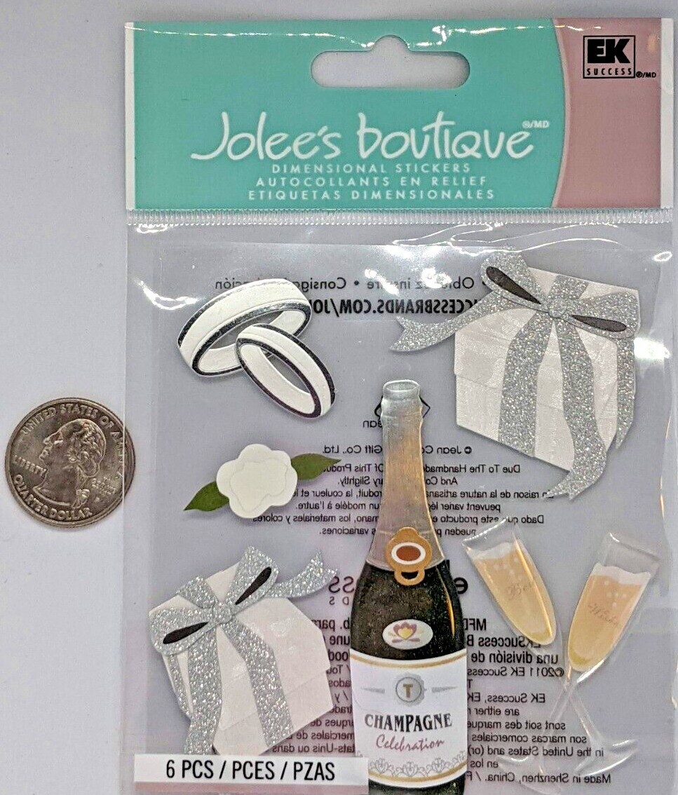 Jolee's Boutique Stickers WEDDING Dress CAKE Tux JUST MARRIED - NEW ...