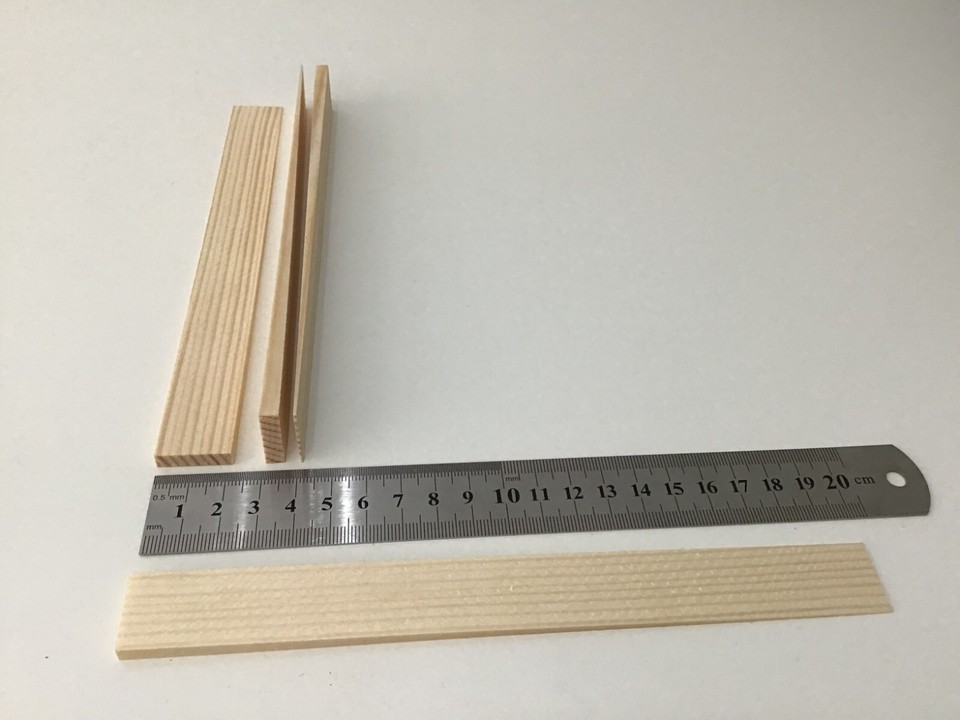 PINE WOODEN WEDGES ~ SHIMS ~ PACKERS ~ 140mm x 20mm WITH A 5mm TO 0.5mm ...