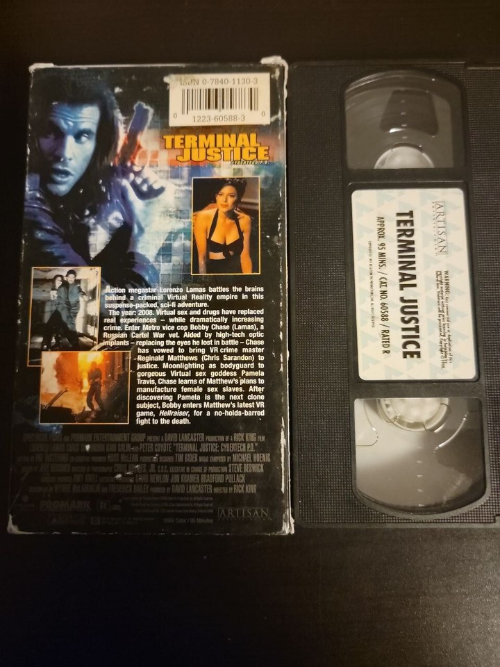 Terminal Justice: Cybertech P.D. (VHS, 1998) Lorenzo Lamas *BUY 2 GET 1 ...