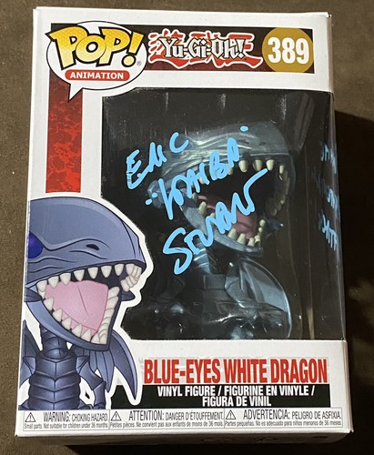 FUNKO Pop Yu-Gi-Oh! Eric Stuart Signed Blue Eyes White Dragon Funko ...