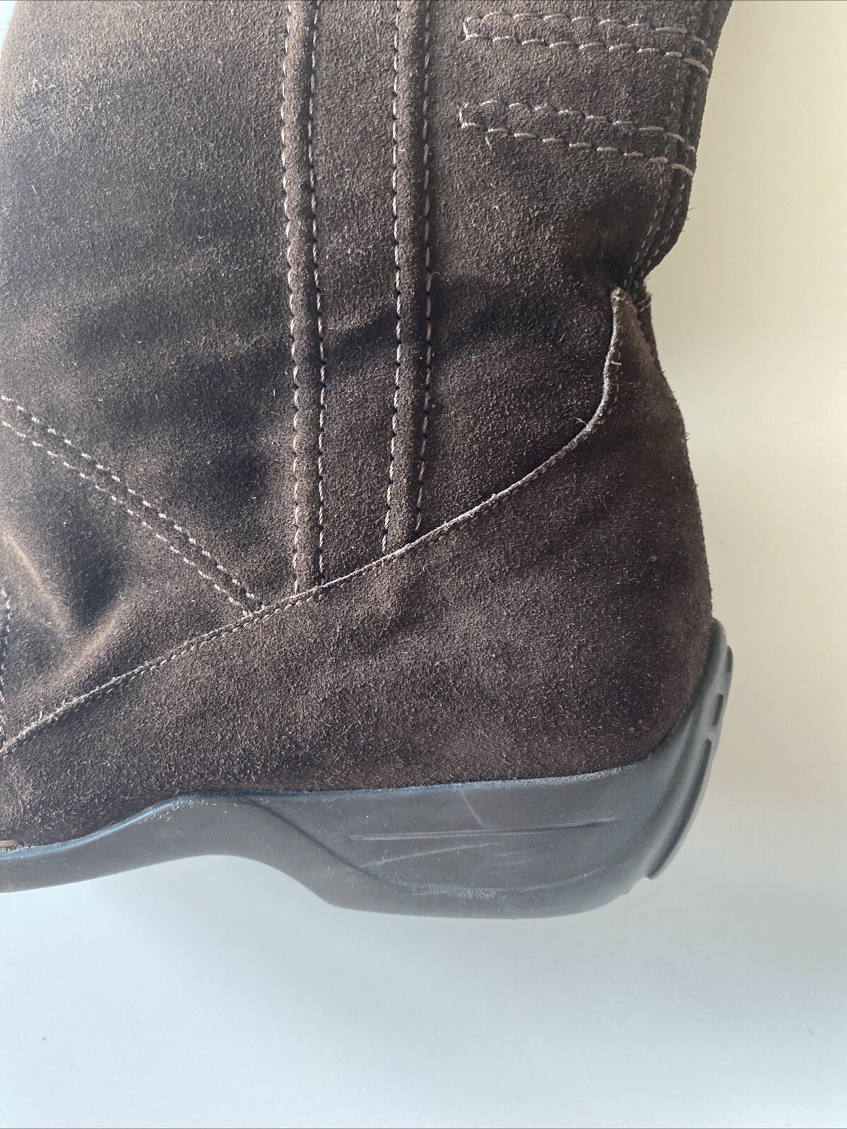 K By Clarks Brown Suede Boots Women Mid Calf Zip Casual Ladies UK Size ...