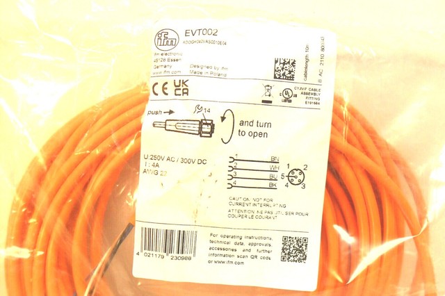 ifm EVT002 CORDSET 5 Pin Receptacle Female for sale online | eBay