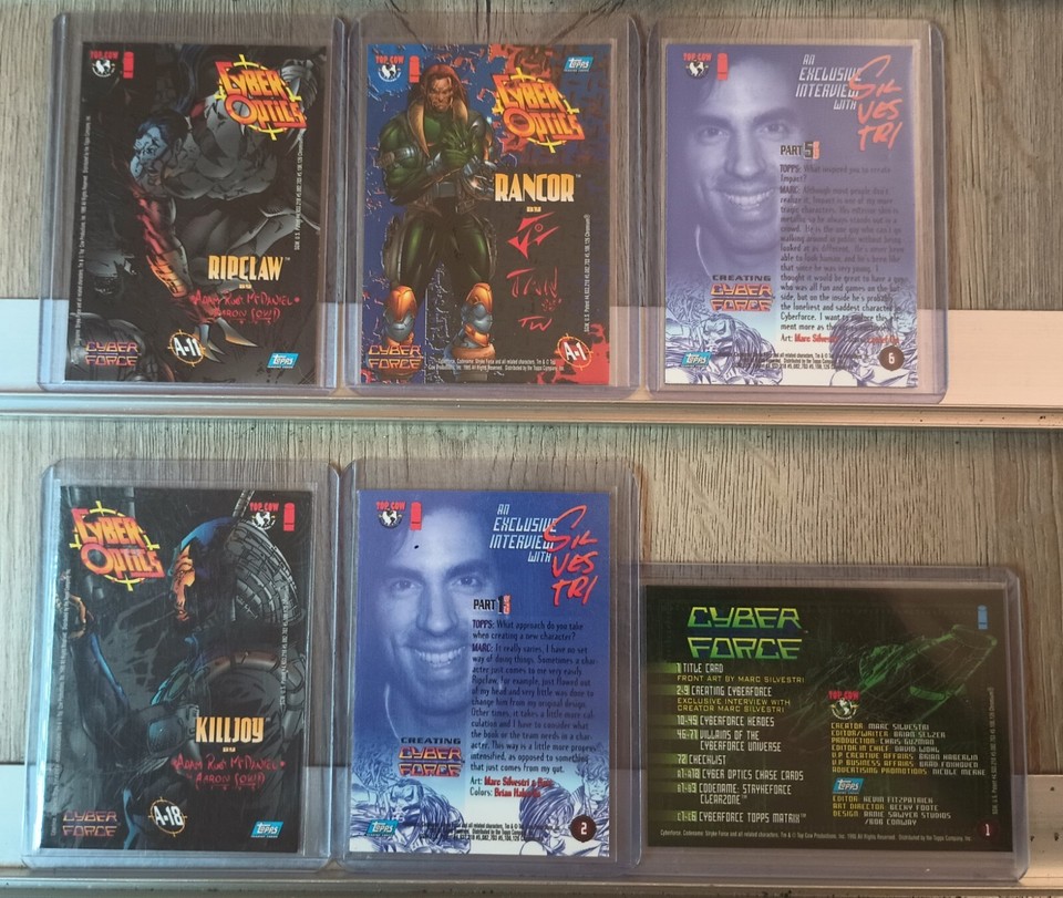1995 Cyber Force Topps Killjoy, Ripckaw,Rancor 6 Card Lot | eBay
