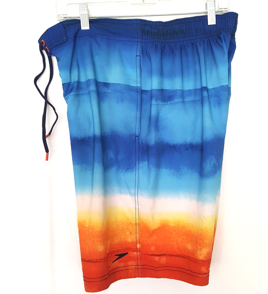 Speedo Swim Trunks Men's Size L Multicolor Above Knee Mesh Lined ...