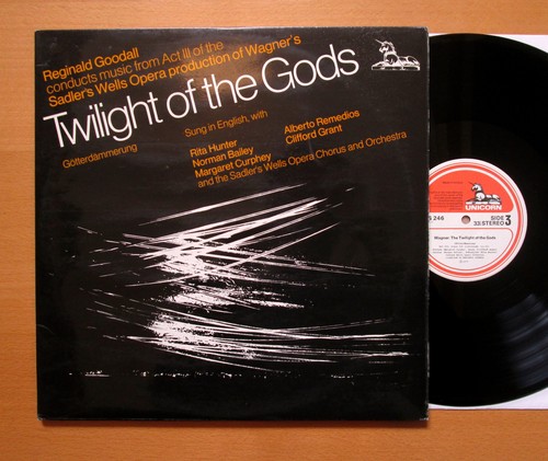 UNS 245/6 Wagner Twilight Of The Gods Rita Hunter Reginald Goodall 2xLP ...