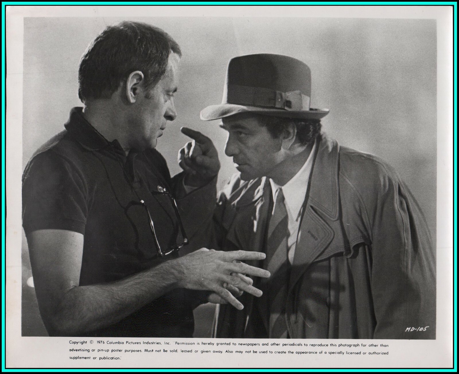 PETER FALK & ROBERT MOORE (Director) in "Murder By Death" - Original ...