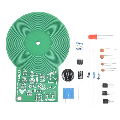 Metal Detector Kit DIY Assembly PVC+Metal Material Detection and Alarm ...