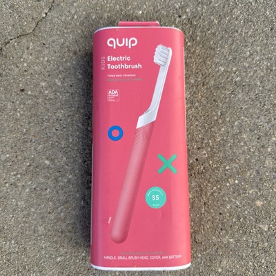 KIDS Quip Electric Toothbrush Pink Rubber (NEW IN PACKAGE) | eBay