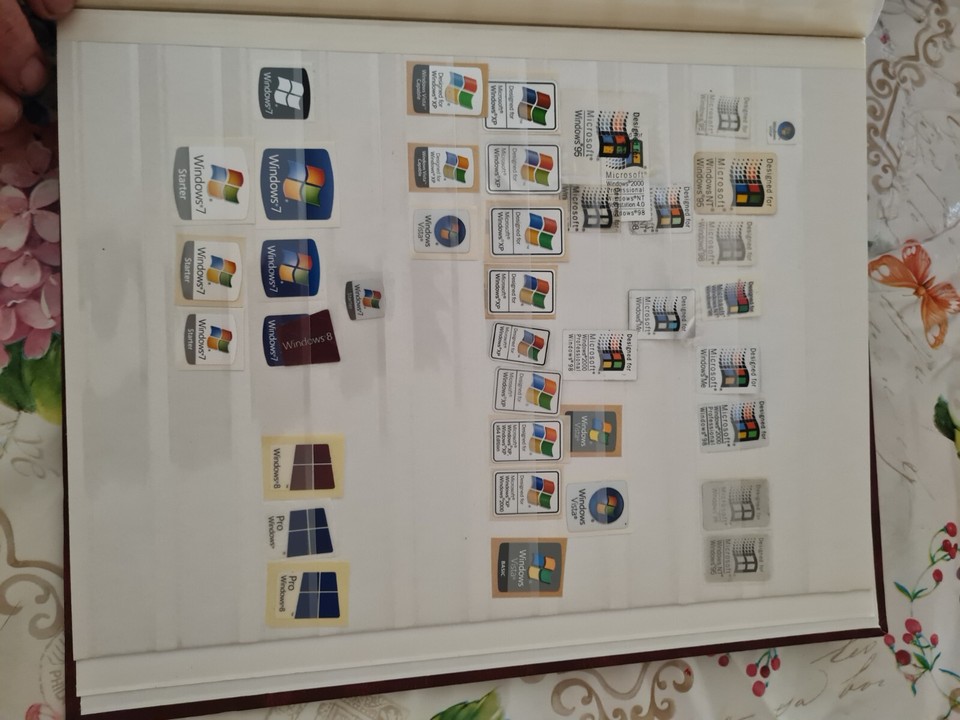 RACCOLTA UNICA AL MONDO DI INTEL INSIDE LOGO CPU COMPUTER STICKERS ...