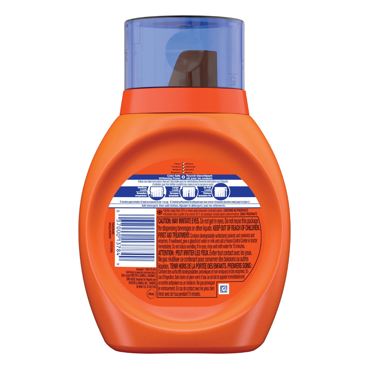 Laundry Detergent Ingredients Label Amway Home™ SA8™ Liquid