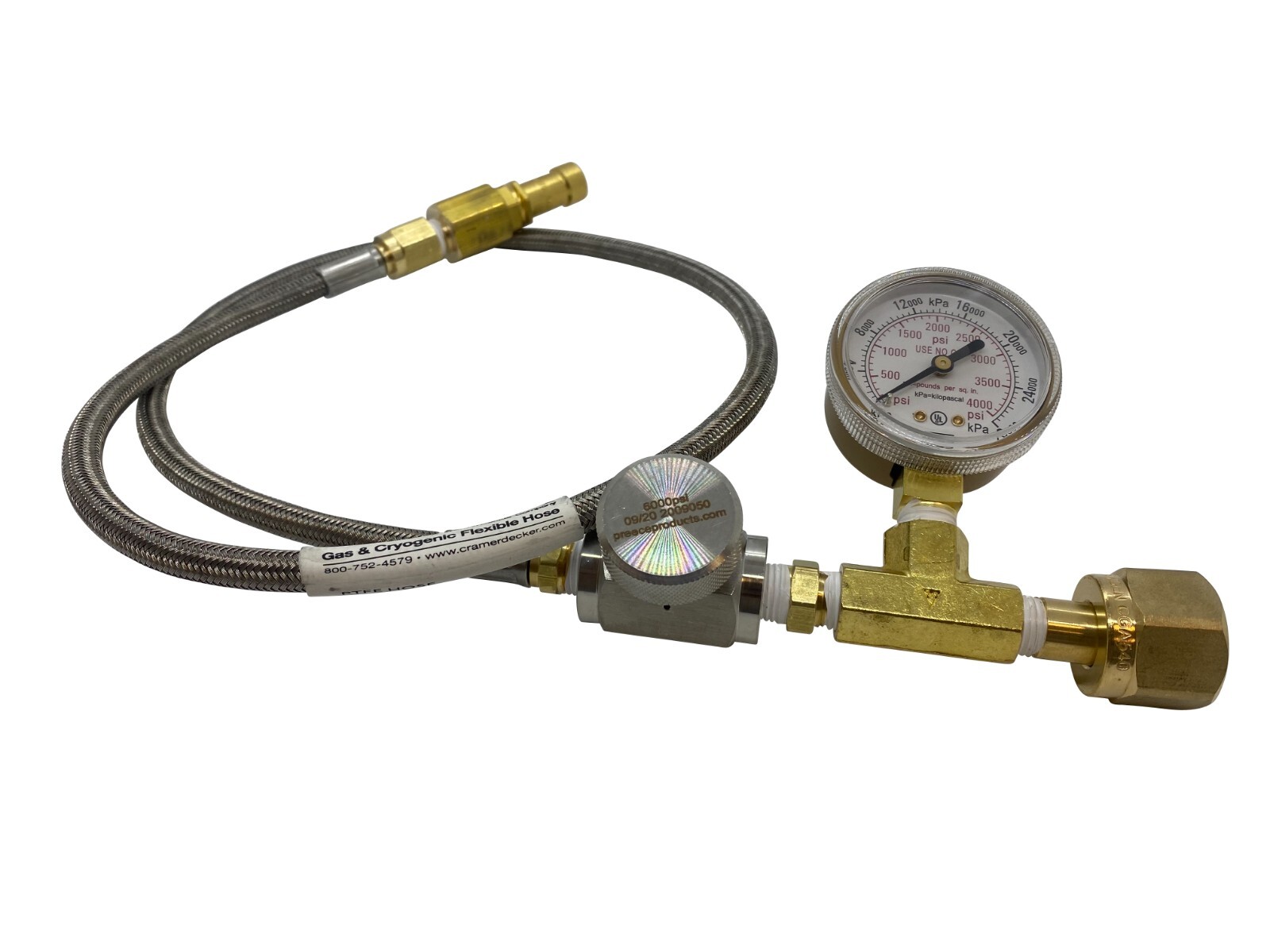 Oxygen Transfill HOMEFILL to CGA-540 Oxygen Tank w/36" 3,000 PSI hose ...
