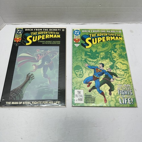 The Adventures Of Superman #500 DC Comics Back From The Dead 1993 Bag ...