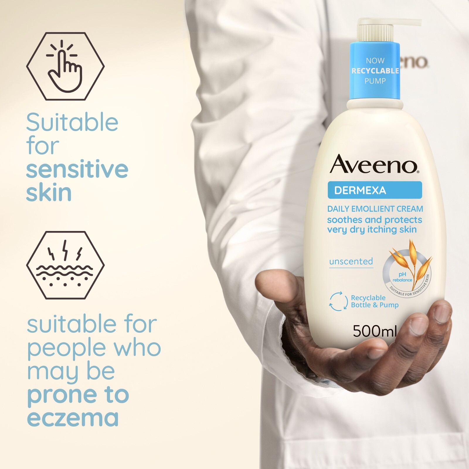 AVEENO DERMEXA Daily Emollient Cream (500ml) **from only £12.92/unit ...