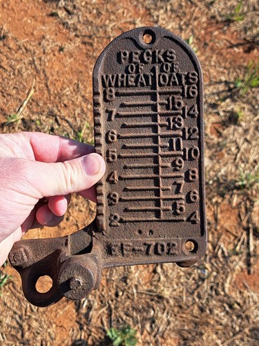 Primitive Scale Part Pecks Of Wheat Oats | eBay