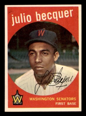 1959 Topps Baseball #93 Julio Becquer VG *e2 | eBay