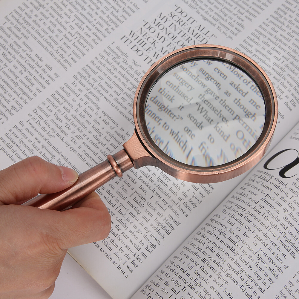 Magnification Handheld Reading Magnifier Magnifying Glass Low Vision ...