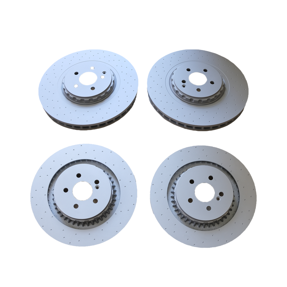 FOR Mercedes S63 S65 Cl63 Cl65 Amg front and rear brake pads and rotor ...