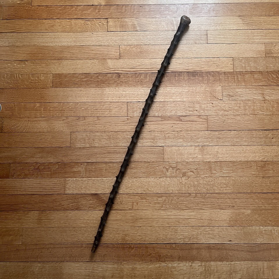 Vtg Antique Irish Blackthorn Shillelagh Walking Stick Cane REN Fair ...
