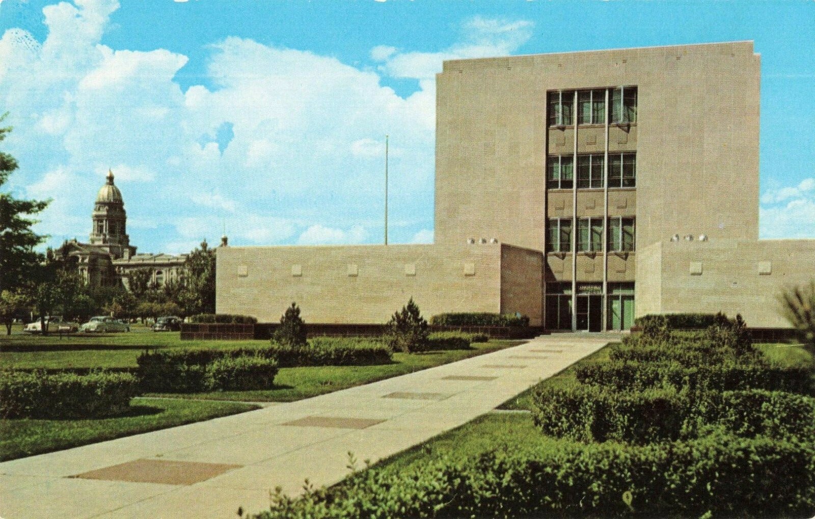 Postcard State Office Building Cheyenne Wyoming | eBay