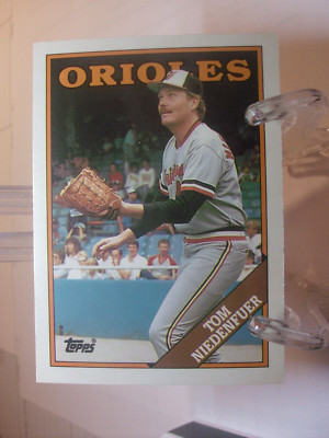 1988 Topps Collector's Tiffany #242 - Tom Niedenfuer - Baltimore ...