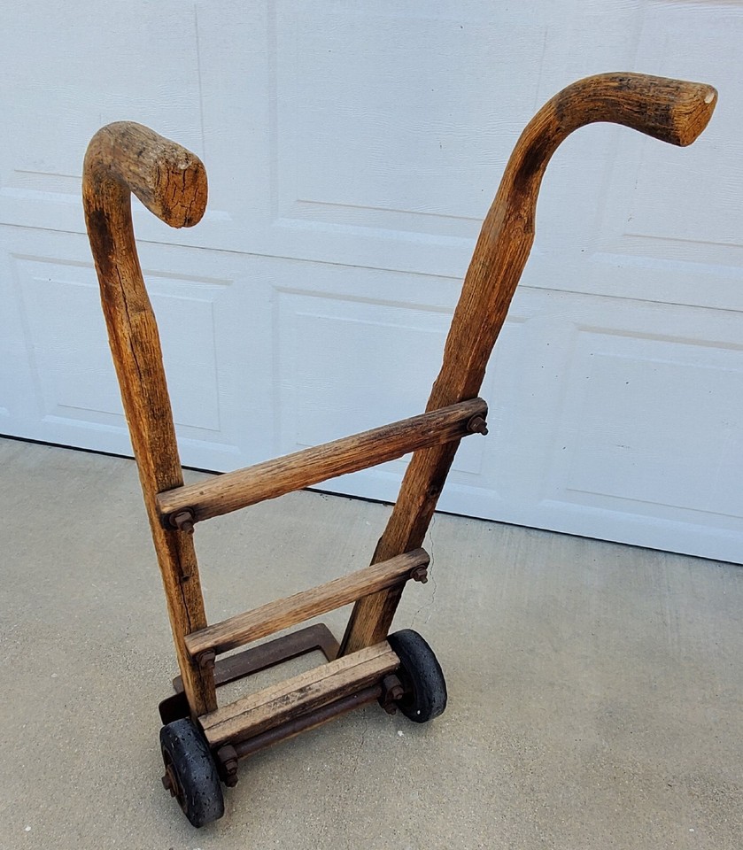 Hamilton Hand Truck Dolly Antique Vintage, Wood and Metal | eBay