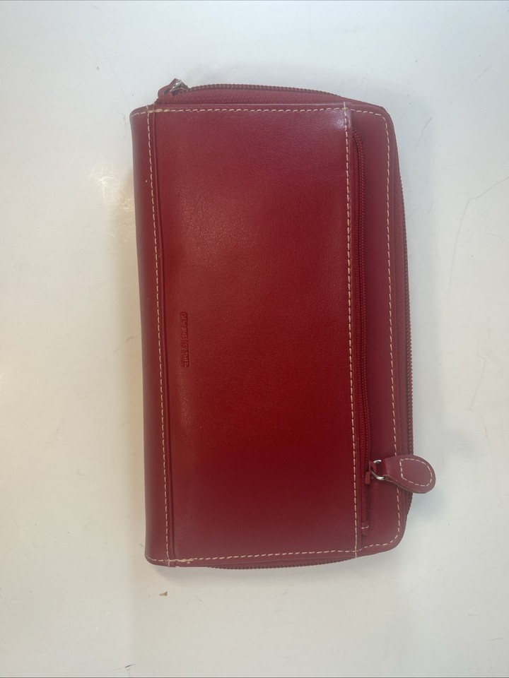 Authentic Womans Mundi Big Fat Wallet-Safekeeper / Dark RED / Reg $46 ...